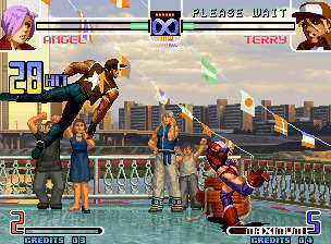 Combos graficados: Combo de angel 1 kof 2002